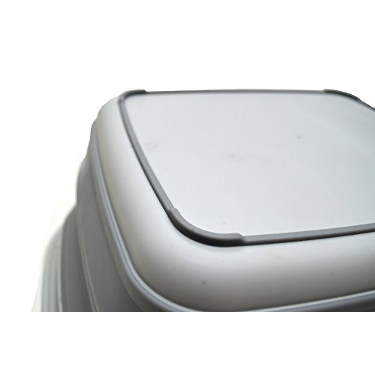 SAMMART 7.7L (2 Gallon) Collapsible Tub - Foldable Dish Tub - Portable Washing Basin - Space Saving Plastic Washtub (Grey, S)