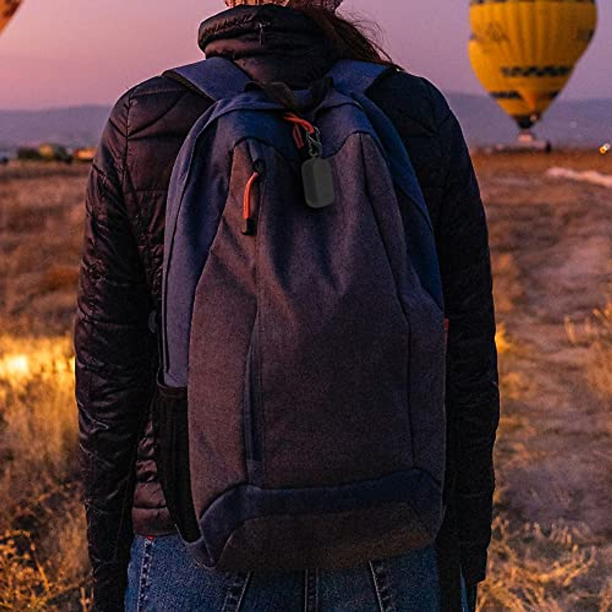 Geiomoo Silicone Case Compatible with Skullcandy Dime, Portable Scratch Shock Resistant Carrying Cover with Carabiner (Black)