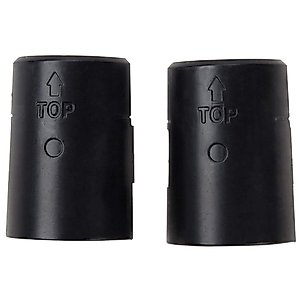 24 Pieces(12 Pairs) Wire Shelving Shelf Lock Clips for 1" Post- Shelving Sleeves Replacements for Wire Shelving System, Black