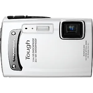 OM SYSTEM OLYMPUS TG-310 Tough 14 MP Digital Camera , 3.6x Wide Optical Zoom (28mm), 2.7" LCD,(White) (Old Model)
