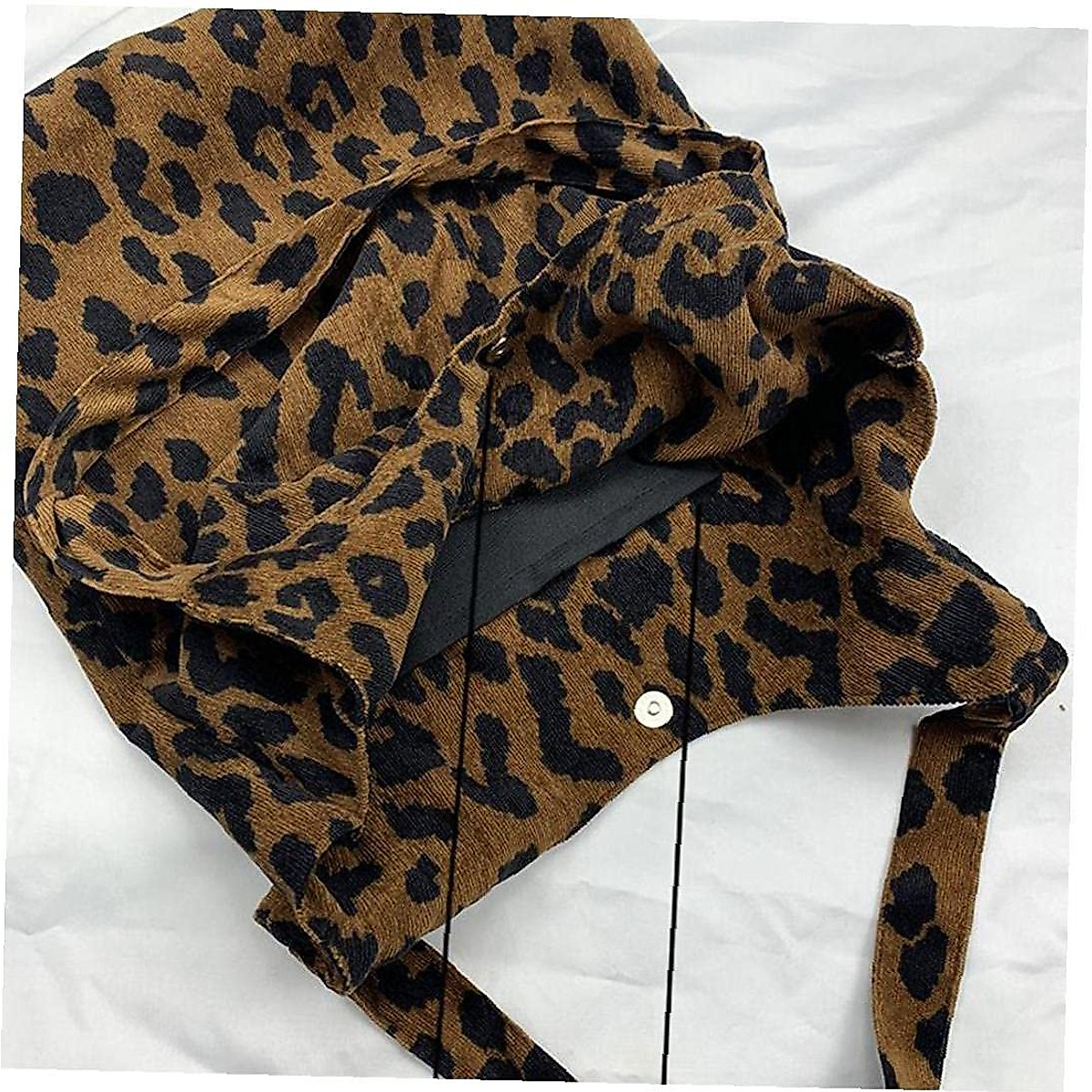 Froiny Leopard Printed Shoulder Bag Soft Large Tote Purse Handbag Travel Satchel Shopping Bag for Women