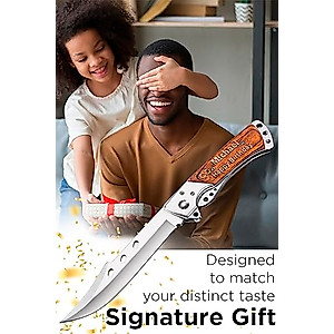 Personalized Gift for Men - Customized Pocket Knife - Custom Engraved Knives - Engraved Gifts for Dad Husband - Gift Idea for Birthday Christmas Valentine's Day Anniversary Stocking Stuffers 4172 PS