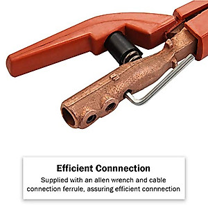 Reboot Welding Electrode Holder 300AMP Copper Heavy Duty Jaw Holding Plier Electrode Clamp of Welding Machine ARC Welder American Design