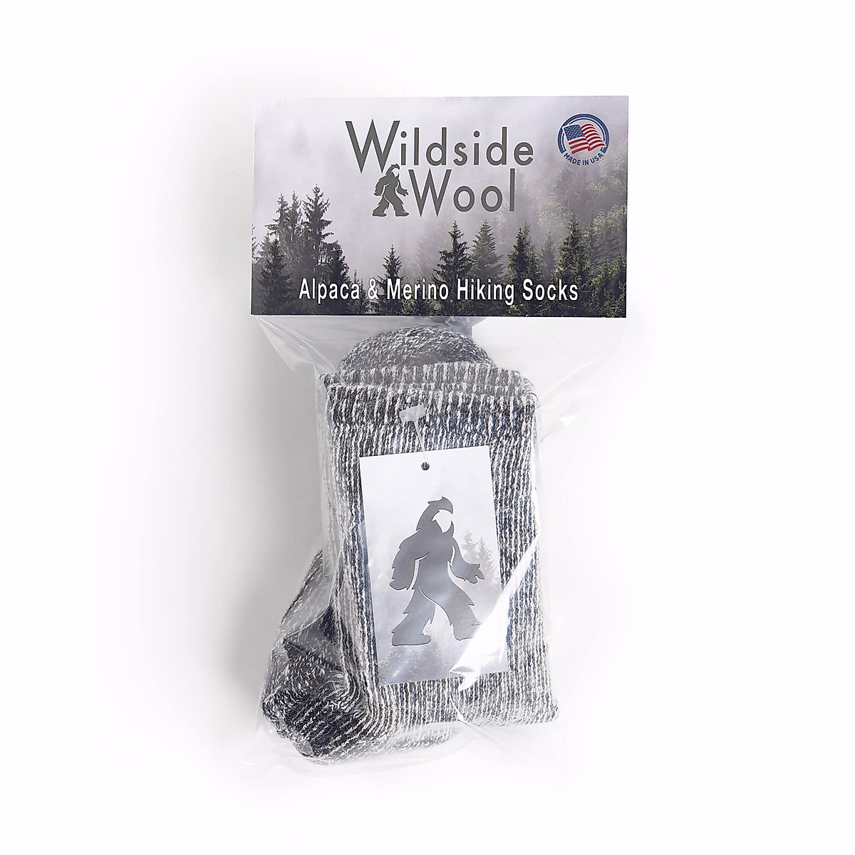 Desert Breeze Distributing Soft Alpaca and Merino Wool Hiking Sock, The Timberline, for Men, Women, Moisture Wicking, Anti Blister, Insulated Terry Loop Cushion, Crew, USA Made