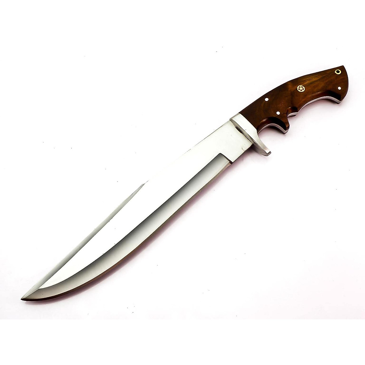 UK UNIQUE SHARP KNIVES D2 Stainless Steel BK-3046 Handmade 16.00 Inches Full tang Hunting Knife -Beautiful Rose Wood Handle