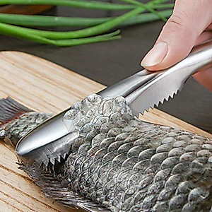 Fish Scaler Remover, Fish Scaler Scraper Stainless Steel Cleaning Brush Easily Remove Fish Scale Tool
