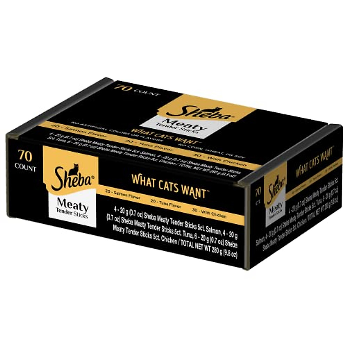 Sheba Treats Meaty Sticks Variety Pack, 40 Count