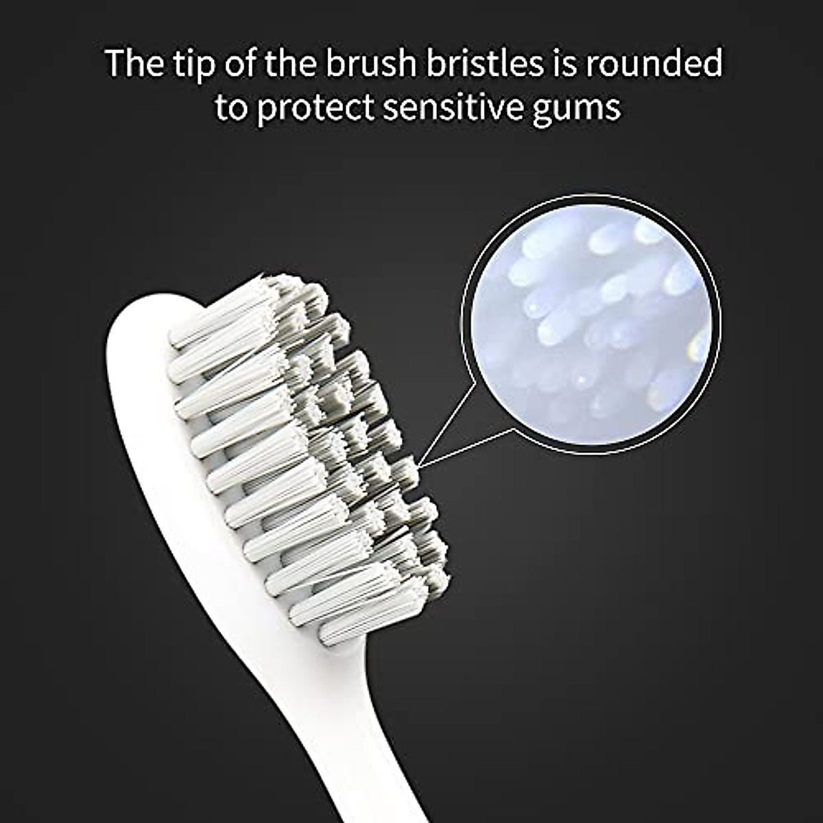 Flexforce V1 Toothbrush Replacement Heads, Adult and Kid Toothbrush Heads, Sonic, Clean Tongue Coating, Nylon (4 Packs, White)