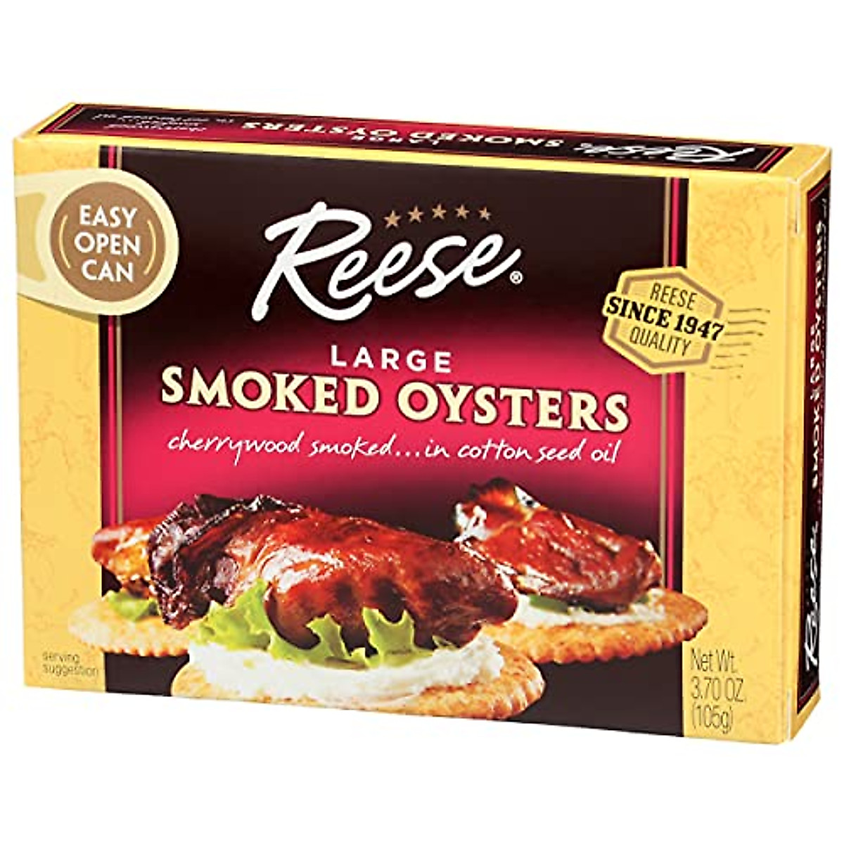 Reese Large Smoked Oysters - 3.7 oz