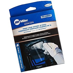 Genuine Miller Front Lens Cover, 4-1/2 x 5 in, Pk5 231921