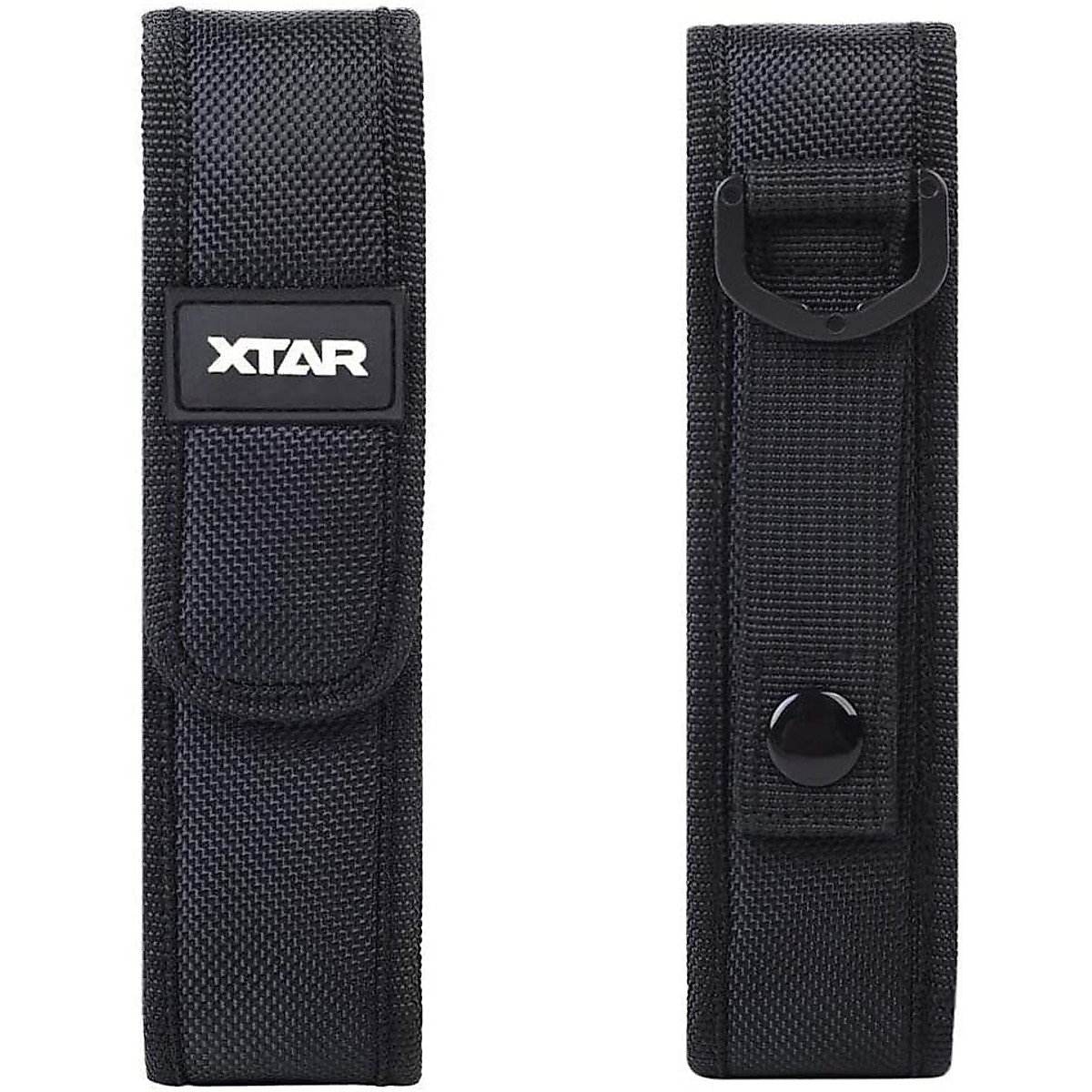 2-Pack Flashlight Pouch Holster Holder for 5"-6.5" Flash Light Compatible with Fenix UC30 UC35 E35 Surefire G2X 6P 6PX E2L 501B 502B Streamlight ProTac XTAR TZ20 (2 Flashlight Holster)