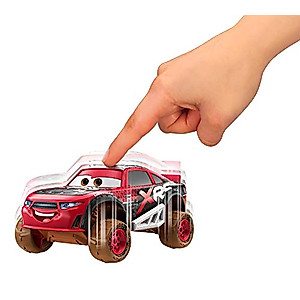 Mattel Disney Cars Toys XRS Mud Racing Racing T. G. Castlenut Vehicle 155 Scale Die-Casts, Real Suspensions, Off-Road, Dirt-Splashed Design, All-Terrain Wheels, Ages 3 and upâ€‹