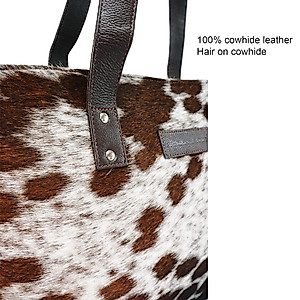 bonanza leathers cowhide leather large shoulder women's handbag with fringes and zipper closure H505C (Chocolate)