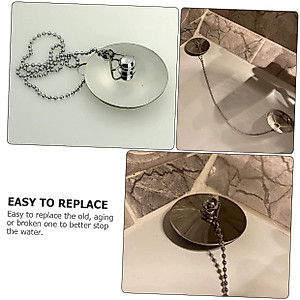 WOONEKY Bath Drainer Stopper Bathtub Kitchen Sink Stopper Bathtub Sink Stopper Bathtub Accessories Bathtub Drain Cover Hair Stopper for Tub Sink Drain Silver