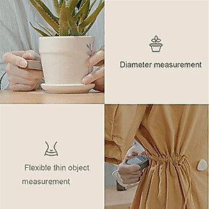 LIMORUNS Digital Tape Measure Rechargeable Small Smart Long Distance Rolling Measuring Tool for Flat Curved Diameter Odd Shape High Precision Father's Gift