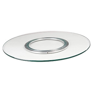 MILAN Glass Lazy Susan, 24", Clear