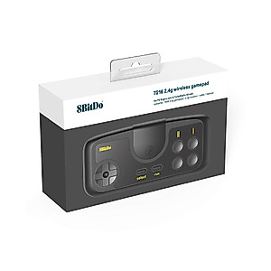8Bitdo TG16 2.4G Wireless Gamepad for PC Engine Mini, PC Engine CoreGrafx Mini, TurboGrafx-16 Mini & Nintendo Switch (TG16 Edition)