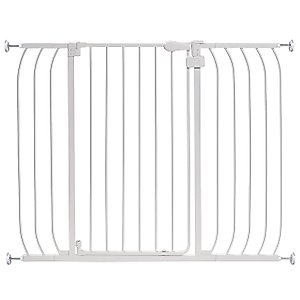Summer Infant Multi-Use Extra Tall Walk-Thru Baby Gate, Metal, White Finish – 36” Tall, Fits Openings up to 29” to 48” Wide, Baby and Pet Gate for Doorways and Stairways