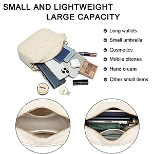 Small Crossbody Purses for Women Trendy Woven Cross Body Bag and Boho Purse,Soft Leather Handbags
