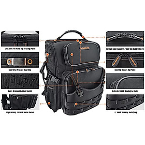 Full-Open Tool bag backpack, bookbag for men, electricians, construction