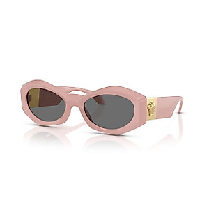 Versace Woman Sunglasses Pink Frame, Grey Lenses, 54MM