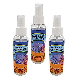 Needzo Hermit Crab Misting Spray Bottle for Cages and Terrariums, Water Bottles for Crabs, Reptiles, and Amphibians, First Pet Starter Kit, Pack of 3, 6.5 Inches