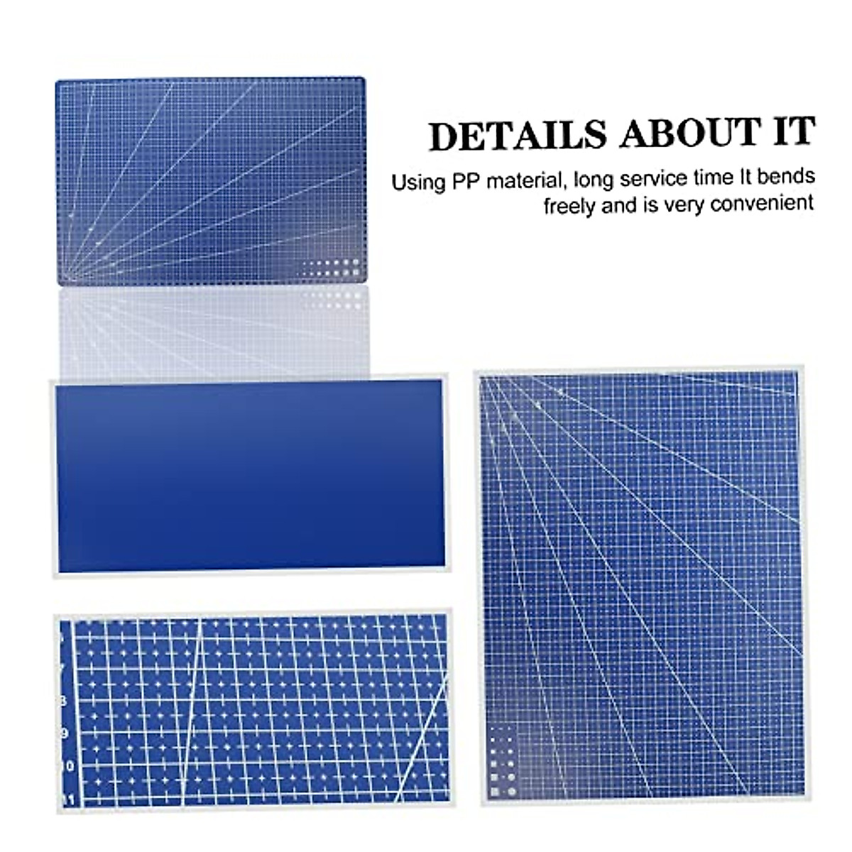 Didiseaon Cutting Mat Quilting Cutting Mats Double-sided Cutting Pads Cutting Mat 24 x 36 Rotary Cutter and Mat Cutting Board Pp Cutting Pads Craft Cutting Mat Double Sided Blue Pp A3 Table