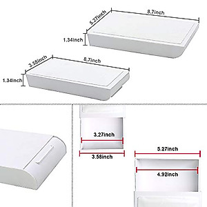 YOOUSOO 2 Pack Under Desk Drawer Organizer Slide Out Desk Drawer Attachment Plastic Desk Accessories & Workspace Organizers,Hidden Desktop Organizer Pen Holder for Desk Self-Adhesive