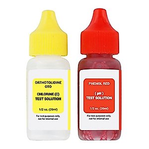 U.S. Pool Supply Swimming Pool & Spa Test Kit Refill Solutions, Test Water for pH, Chlorine and Bromine