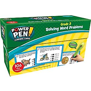 Teacher Created Resources Power Pen Learning Cards: Solving Word Problems Grade 2 (6990)