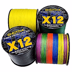 X12 500 Meters Braided Fishing Line High Endurance Super Strength Multifilament PE Saltwater Fish Wire