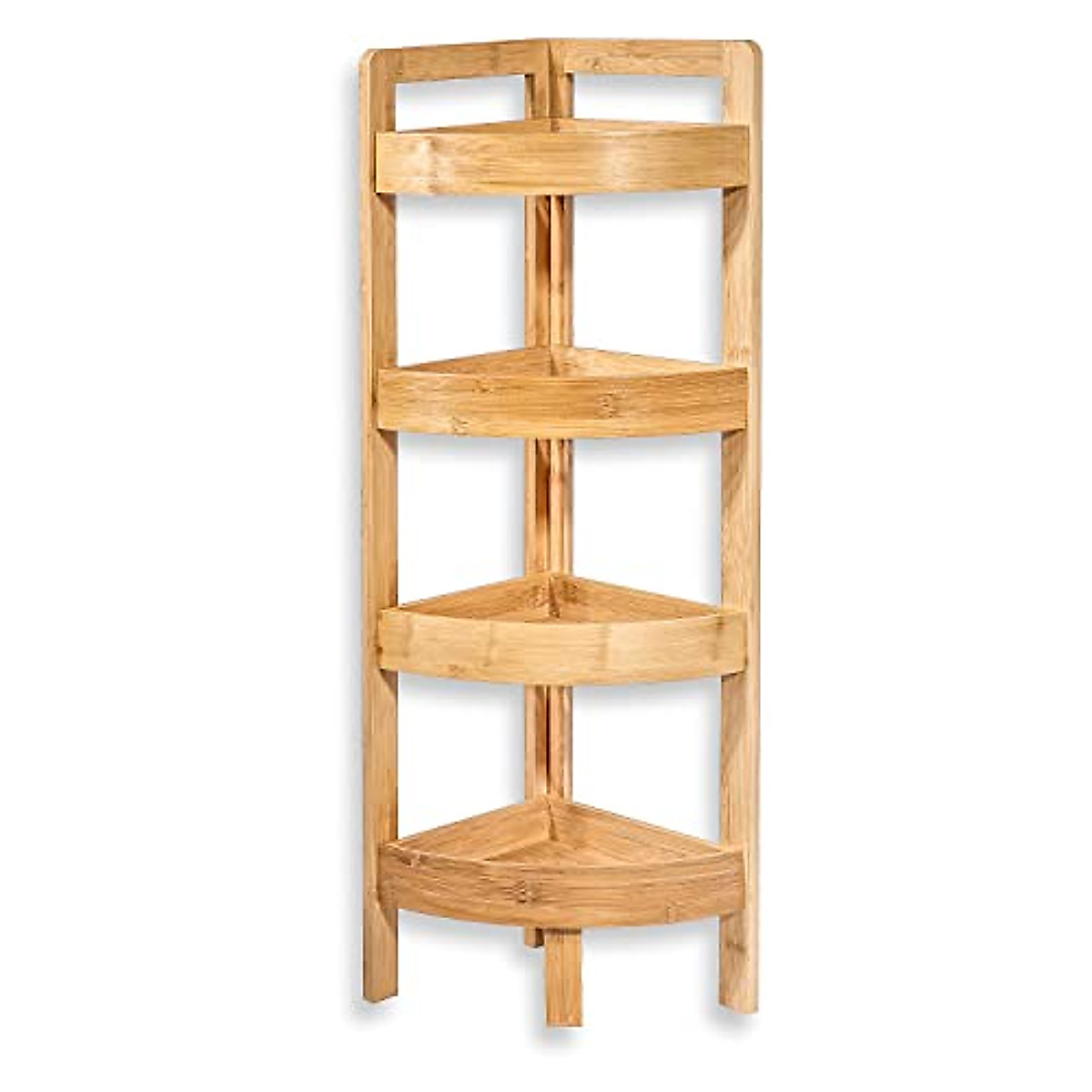 31.5" 4 Tier Bamboo Corner Storage Shelf By Trademark Innovations