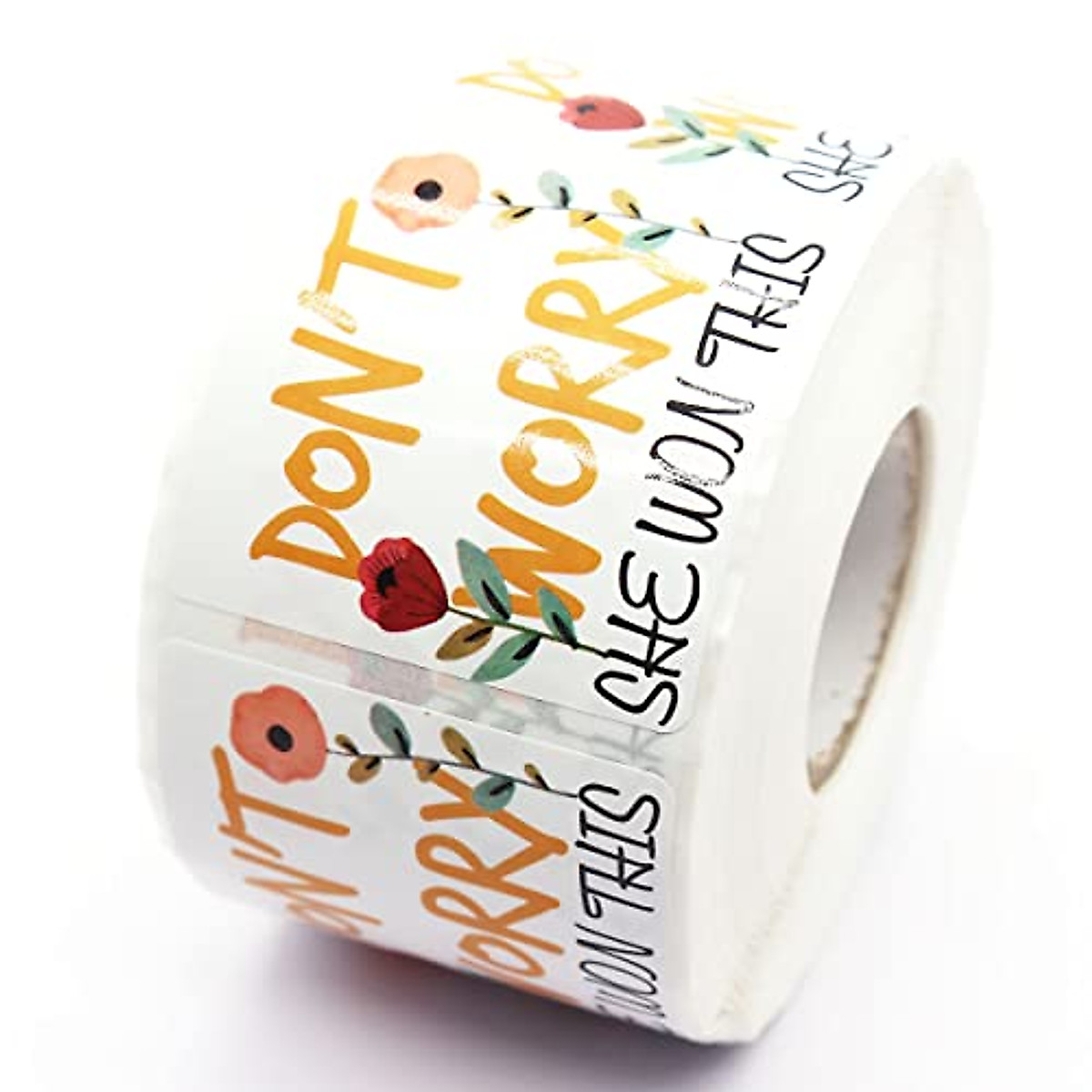 Don’t Worry She Won This Stickers,Thank You Stickers,Handmade Stickers,Small Shop Stickers,Envelopes Stickers for Small Business, Online Retailers,Handmade Goods,500 Labels Per Roll