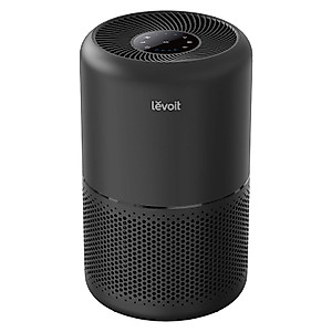 LEVOIT Air Purifier for Home Allergies Pets Hair in Bedroom, Black & 4L Humidifiers for Bedroom Large Room & Essential Oil Diffuser, Quiet Cool Mist for Home, Blue
