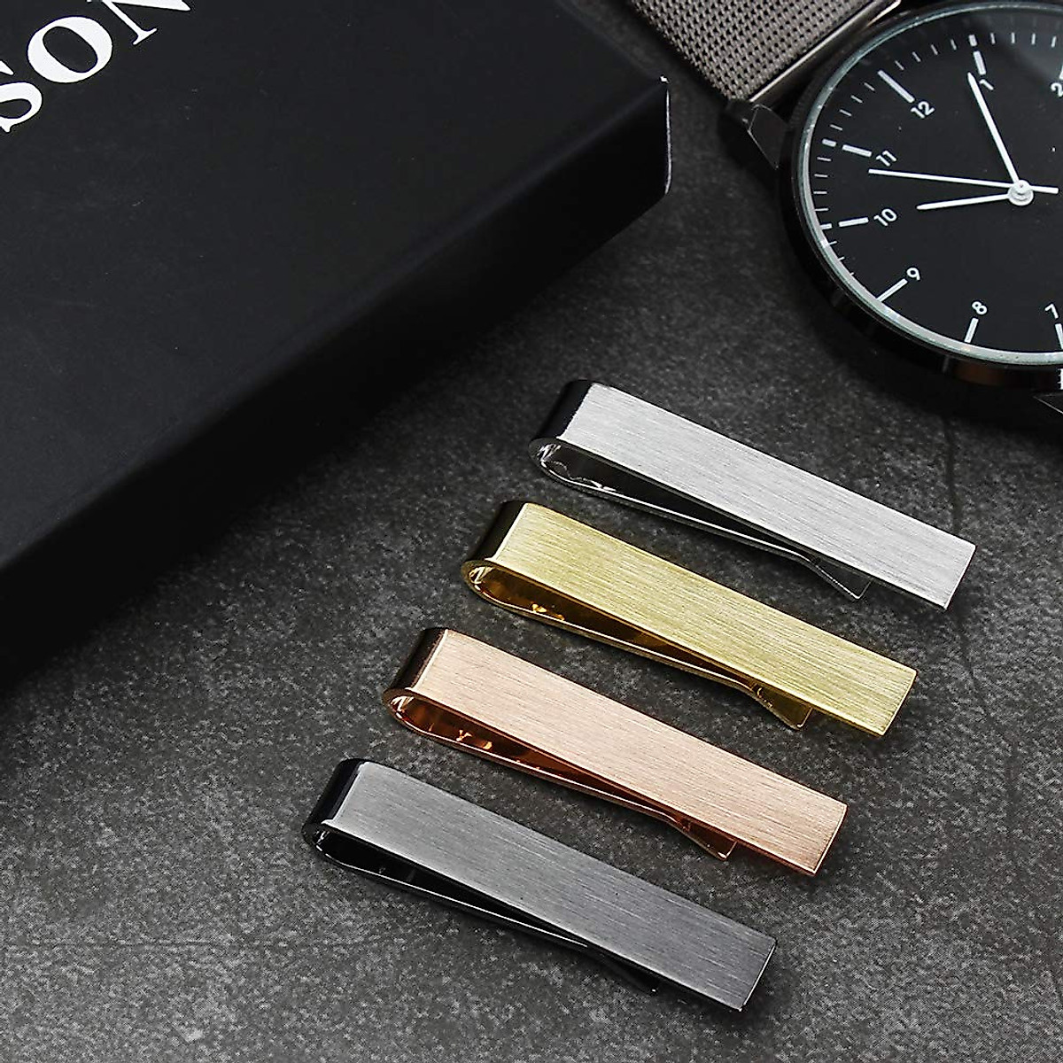 1.5 Inch Tie Clip for Men - Best Gifts for Skinny Tie (20081)