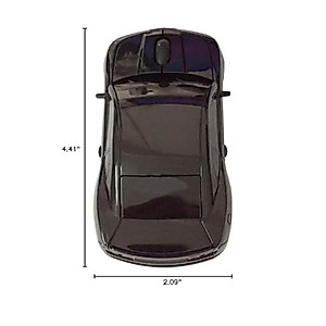 Wireless Mouse Sports Car Mouse Computer Optical Mice for Computer PC Laptop MAC (Black)