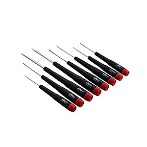 Wiha 26099 Precision Slotted Screwdriver Set in Canvas Pouch, 8 Piece Set
