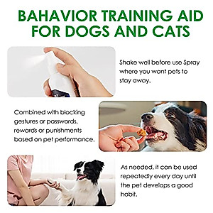 TUIOOE Bitter Apple Spray for Dogs to Stop Chewing - Prevent Licking, Marking, Chewing - Anti Chew Deterrent No Chew Spray | Alcohol Free, Non-Toxic, No Sting & No Smell - Indoor & Outdoor Safe 175ML