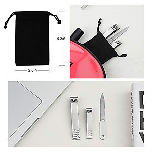 MINGTU Nail Clippers Set, Long Lasting Sharp Toenail and Fingernail Clippers, Professional Sturdy Stainless Steel Nail Cutter for Men & Women