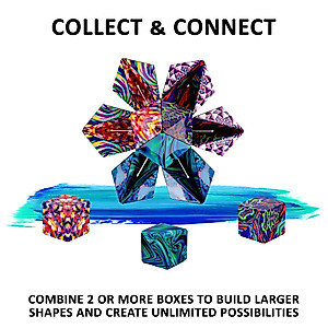 Shashibo Bundle Battle Shapes Magnetizing Puzzle Game and 2 x Mystic Ocean Cubes