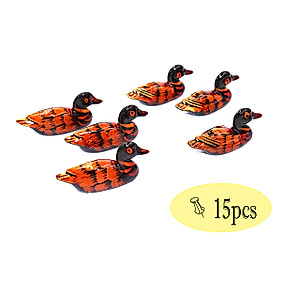 FGen 15pcs Painted Duck Chopsticks Stand Creative Chopsticks Exquisite Chopsticks Stand Exquisite Chopsticks Stand Cute Resin Duck Chopsticks Stand