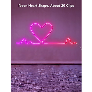 Govee RGBIC Neon Rope Light Mounting Brackets H1000, RGBIC Rope Light Clips, WiFi Neon Lights Holders 20pcs for Neon Rope Light Models H61A0, H61A2, H61A5, H61A8（Not Support H61D3 & H61D5)