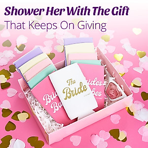 Bride's Babes Bachelorette Party Skinny Can Sleeves 11 Pack - Insulated Neoprene Drink Holders, Fit Slim Spiked Hard Seltzer Beer Cans Bridal Shower Decorations Supplies Favors (Retro Rainbow)