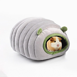 BCOATH Pet Bed 1pc Hamster Sleeping Nest Indoor Hedgehog Toys Pets Plush Hedgehog Beds for Indoor Hamsters Hamster Cage Warm Pet Bed Hamster Sleeping Bed Hedgehog Cage Grey
