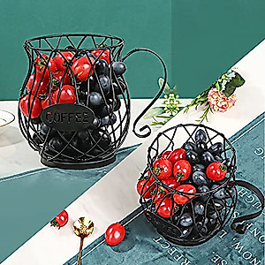 MDHAND K Cup Coffee Pods Organizer Holder, Coffee Capsule Holder, Large-Capacity Coffee Pods Storage Rack for Kitchen Countertop (black, S)