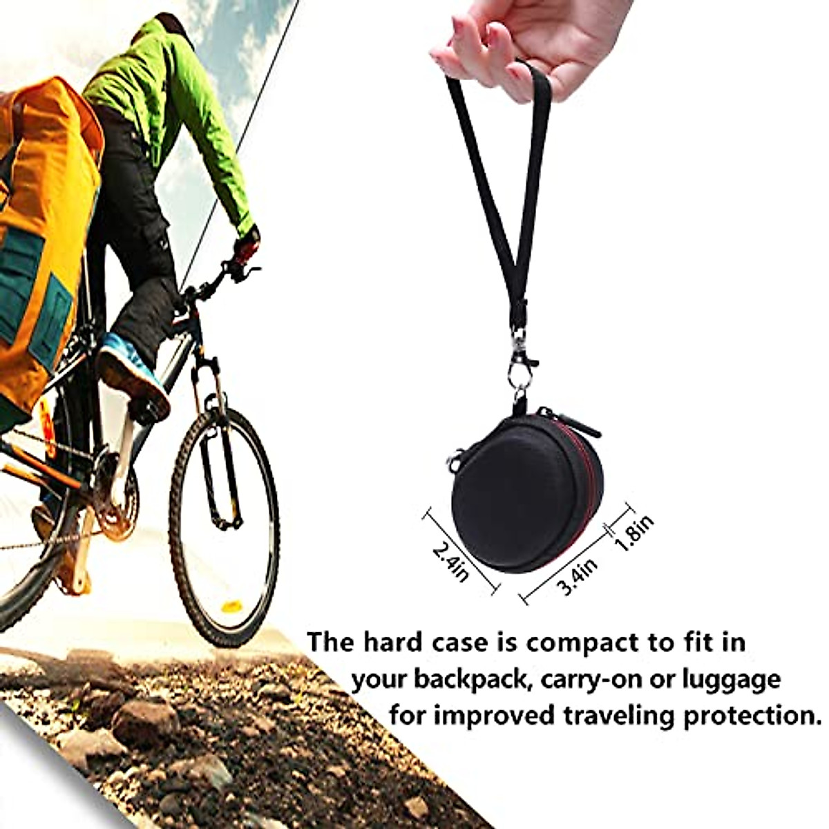 LTGEM Hard Storage Earbud Case for Beats Studio Buds True Wireless Noise Cancelling Earbuds or Sony WF-1000XM4 Industry Leading Noise Canceling Truly Wireless Earbud Headphones - Black