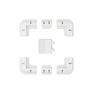 Alrska 7Pcs Solar Panel ABS Bracket Outdoor RV Yacht Flat Roof Camper Plastic Photovoltaic Bracket
