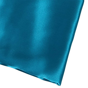 Hodeco Nature Silk Pillowcase 14x20 Double Sides 100% Mulberry Silk 19 Momme Thick Silk Pillow Cover for Bed Pillow Sham Cover Toddler Size 36x51cm Silk Pillowcase, Peacock Blue 1 Piece