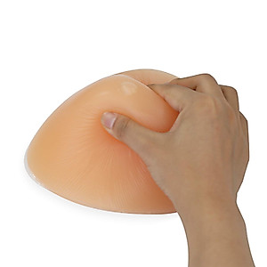 Ecoup A-DD Cup Triangle Silicone Breast Forms Concave Bra Enhancer Inserts Mastectomy Prosthesis 1 Piece (Nude, XXS - 150g（0.33 lb/Piece) - Cup 32B/34A