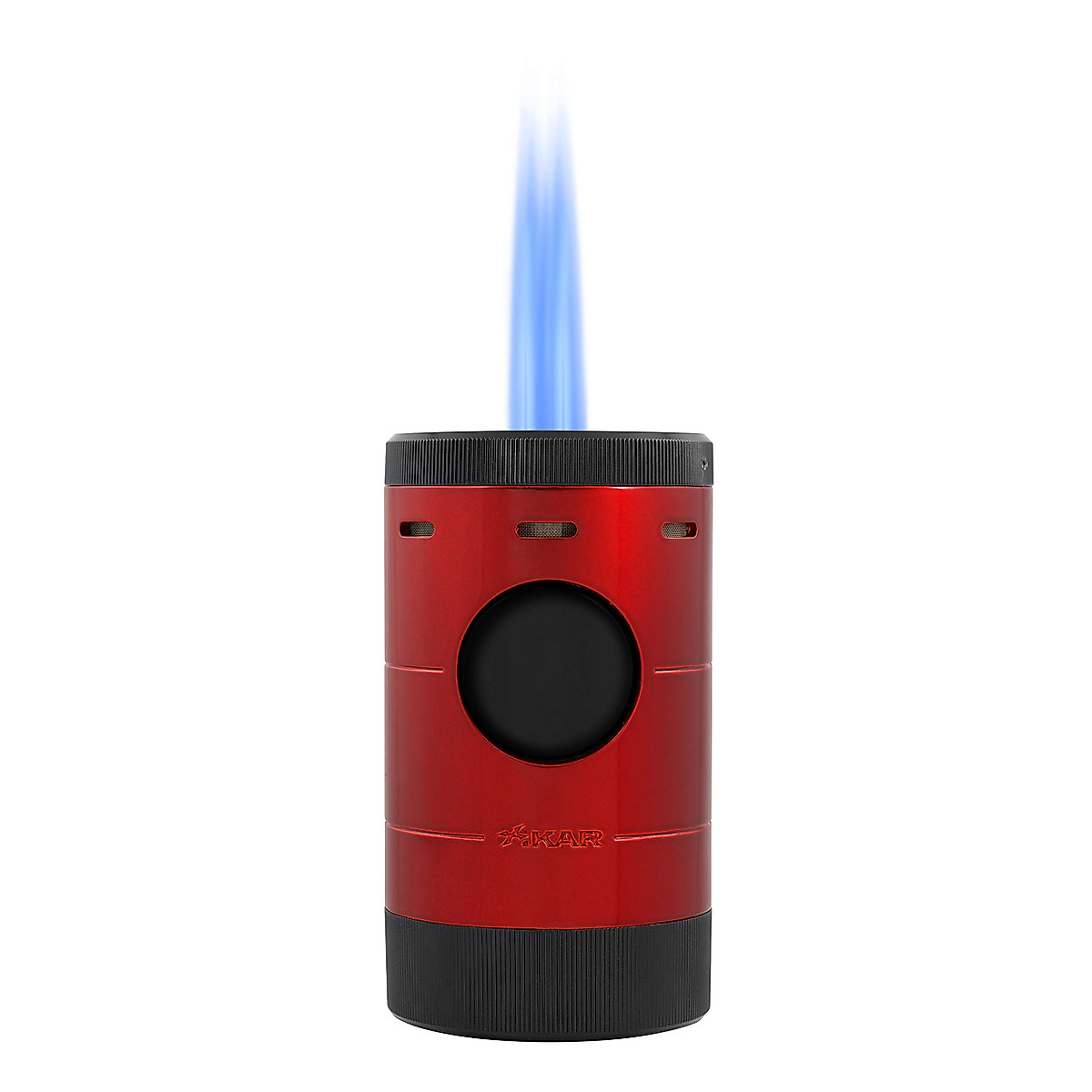 XiKAR Volta Quad Flame Tabletop Cigar Lighter in an Attractive Gift Box Warrant (Red)